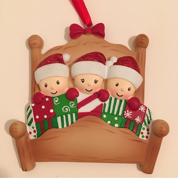 Holiday | Polarx Triplets Three Kids Family Christmas Tree Ornament ...